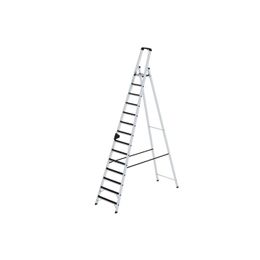 Proregal® Stehleiter Stufen-Stehleiter einseitig begehbar mit clip-step 14 Stufen