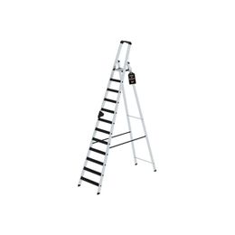 Proregal® Stehleiter Stufen-Stehleiter einseitig begehbar mit clip-step relax 14 Stufen