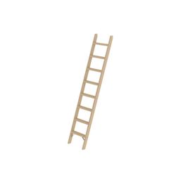 Proregal® Anlegeleiter Stufen-Anlegeleiter Holz ohne Traverse 8 Stufen