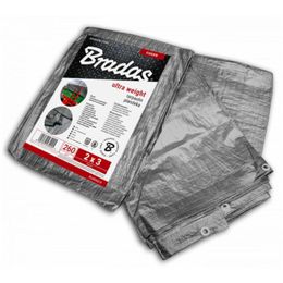 bradas Gewebe-Schutzplane 260 g/m² 2x3 m - Grau