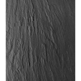 Wenko - Glasrückwand Schiefer 60 x 70 cm, Schwarz, Gehärtetes Glas mehrfarbig - schwarz