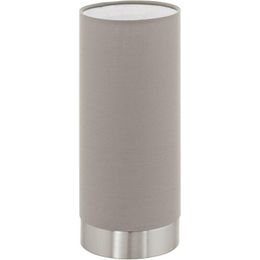 Tischleuchte Dimmbar 25,5 cm Eglo Farbe Taupe und Nickel matt 1xE27/40W/220-240V Taupe und Nickel matt