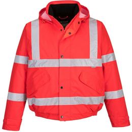 Portwest - Warnschutz Pilotenjacke mit -40°C Kälteschutz Rot m - Rot