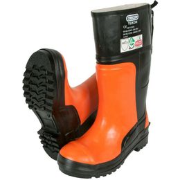 Yukon Schnittschutz Gummistiefel Klasse 3 mit Stahlkappe Gr. 45 - Schwarz - Oregon