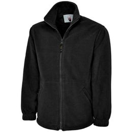 Uneek - Extra dicke Unisex Fleecejacke 300 g/m² Antipilling Schwarz xxl - Schwarz