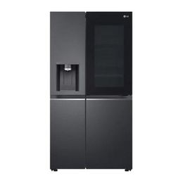 LG SidebySide mit InstaView DoorinDoor Craft Ice Kugeln Eis, Crushed Ice und Wasserspender 635 Liter Kapazität Energieeffizienzklasse E Festwasseran