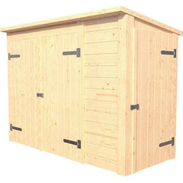 Gerätehaus Weka "Multibox mit Regalsystem" Gerätehäuser beige (natur) Geräteschuppen