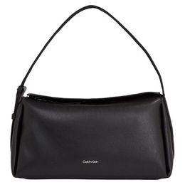 Calvin Klein Schultertasche GRACIE SHOULDER BAG, Handtasche Damen Tasche Damen Henkeltasche, schwarz