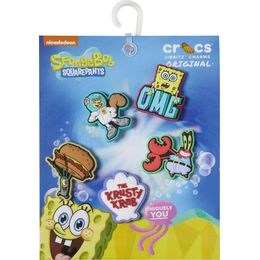 Crocs Schuhanstecker Jibbitz™ Spongebob (Set, 5-tlg., Kein Spielzeug. Nicht für Kinder unter 3 Jahren geeignet), mit verschiedenen Motiven, bunt