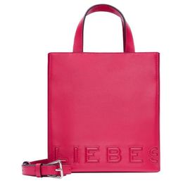 Liebeskind Berlin Shopper Paperbag S PAPER BAG LOGO CARTER, Handtasche, große Handtasche, Zertifiziert nach LWG, rosa
