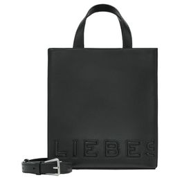 Liebeskind Berlin Shopper Paperbag S PAPER BAG LOGO CARTER, mit viel Stauraum, Shopper, zertifiziert nach Leather Working Group, schwarz