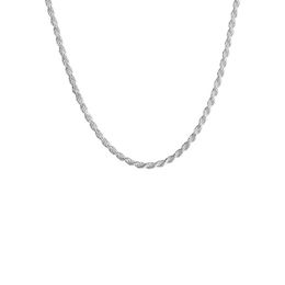 Firetti Kette ohne Anhänger Schmuck Geschenk Silber 925 Halsschmuck Halskette Kordelkette, mit Zirkonia (synth), silberfarben