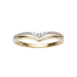 Firetti Diamantring Schmuck Geschenk Gold 333 Damenring Goldring Diamant, mit Brillanten, goldfarben|silberfarben