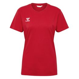 Hummel Sportshirt 'Go 2.0' Damen Gr&ouml;&szlig;e L cranberry / wei&szlig;