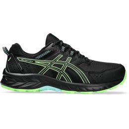 asics GEL-VENTURE 9 WP Laufschuhe Herren in black-illuminate green