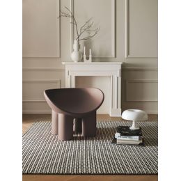 benuta Finest Wollteppich Hera Beige/Schwarz 160x230 cm - Naturfaserteppich aus Wolle