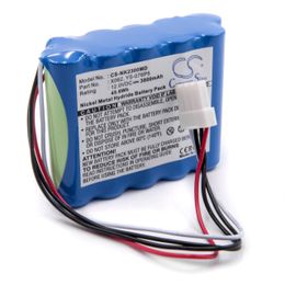 vhbw Akku Ersatz für Nihon Kohden 608237, YS-076P5, X062, 10HR-4/3FAUC-NK, 10HP-4/3FAUR-NK für Medizintechnik (3800 mAh, 12 V, NiMH)