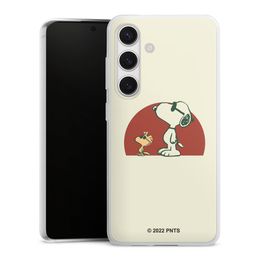 DeinDesign Galaxy S24 Handy Slim Case Silikon Handyh&uuml;lle transparent H&uuml;lle extra d&uuml;nn Snoopy Official Licensed Product Kindheit Silikon Slim Case