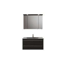 Pelipal Badmöbel-Set Moderne Badezimmermöbel-Set mit Waschtisch und Spiegelschrank