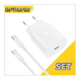 EFTronic 25W USB C Schnellladegerät für Samsung Galaxy S23 S22 S21 S20 Ultra USB-Ladegerät (1-tlg.