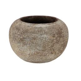 Daan Kromhout Übertopf Übertopf Pflanztopf Batu Vintage sand antique Schale Bowl 20x13 cm (1 St)