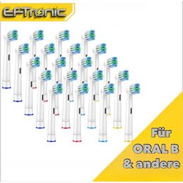 EFTronic Aufsteckbürsten, Aufsätze kompatibel mit Oral B Zahnbürsten