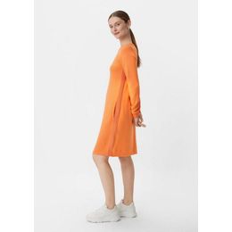 comma, comma casual identity Maxikleid Scuba-Kleid mit seitlichen Details Logo