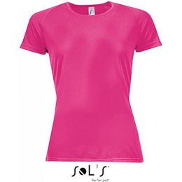SOLS Trainingsshirt Damen Raglan Sport T-Shirt + Längerer Rücken