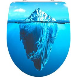 Schütte Schütte - Duroplast hg wc Sitz iceberg, Hochglänzender Toilettendeckel mit Absenkautomatik und Schnellverschluss, Toilettensitz - Motiv