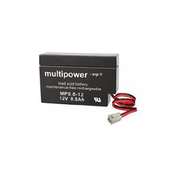 Multipower - MP0,8-12 /12V 0,8Ah Blei Akku agm mit JST-Stecker