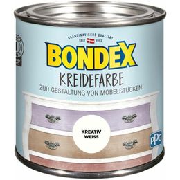 BONDEX - Kreidefarbe 500 ml, kreativ weiß Vintagefarbe Möbelfarbe Holzschutzfarbe