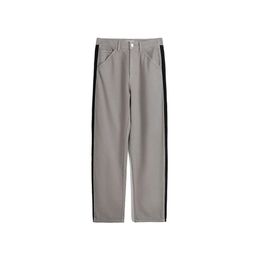 Bershka Hose Herren Größe 34 grau / schwarz / weiß