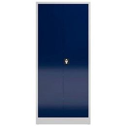 Classix Putzmittelschrank X-545521 enzianblau, lichtgrau 80,0 x 38,0 x 180,0 cm, aufgebaut