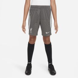 Liverpool FC Strike Nike Dri-FIT Fußball-Shorts für jüngere Kinder - Grau