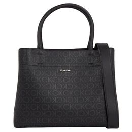 Calvin Klein Shopper BUSINESS MEDIUM TOTE_EPI MONO, Handtasche Damen Tasche Damen Henkeltasche, schwarz