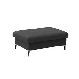 FLEXLUX Pouf Fiore, Kaltschaum, Füße Alu+schwarz, grau