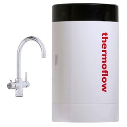 Thermoflow Untertisch-Trinkwassersystem Thermoflow 100R, für kochendes Wasser, Komplett-Set, 5 Liter Boiler inklusiver Armatur, weiß