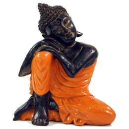 Guru-Shop Buddhafigur Geschnitzte sitzender Buddha Figur
