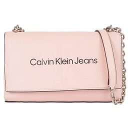 Calvin Klein Jeans Umhängetasche SCULPTED EW FLAP CONV25 MONO, mit großflächigem Markenlogo Handtasche Damen Tasche Damen, braun