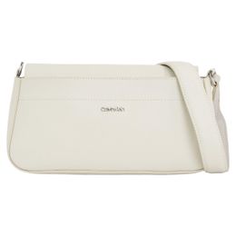 Calvin Klein Schultertasche BUSINESS SHOULDER BAG_SAFFIANO, Handtasche Damen Tasche Damen, beige