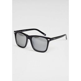 Venice Beach Sonnenbrille Eckige Vollrandsonnenbrille aus Kunststoff, schwarz