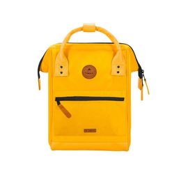 CABAIA Tagesrucksack Adventurer S Recycled (3-tlg), Cityrucksack aus recycelten Materialien, gelb