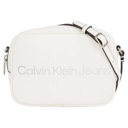 Calvin Klein Jeans Mini Bag SCULPTED CAMERA BAG18 MONO, mit großflächigem Markenlogo vorne Handtasche Damen Tasche Damen, weiß