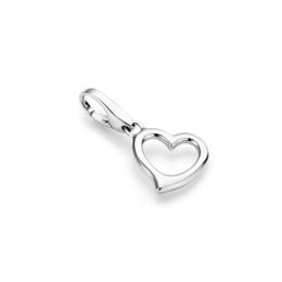 Giorgio Martello MILANO Charm Herz Floating Heart, Silber 925, silberfarben