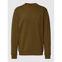 BOSS Orange Sweatshirt mit Label-Stitching Modell 'Westart'