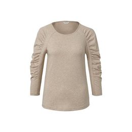 Tchibo Shirt mit 3/4-Arm - Beige/Meliert - Gr.: L