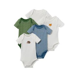 Tchibo 5 Baby-Bodys - Weiss/Gestreift - Baby - Gr.: 50/56