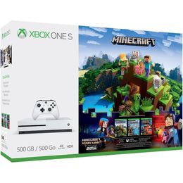 Microsoft Xbox One S 500GB - Weiß + Minecraft