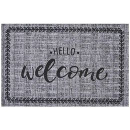 MD-Entree - md Entree Impression Eingangsmatte - Teppichmatte - Küchenteppich: 40x60 cm, hello welcome