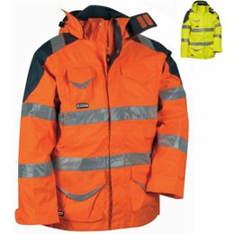 COFRA 4 in 1 Winter-Warnschutzjacke wind- und wasserdicht bis -49 °c gelb 56 - Gelb